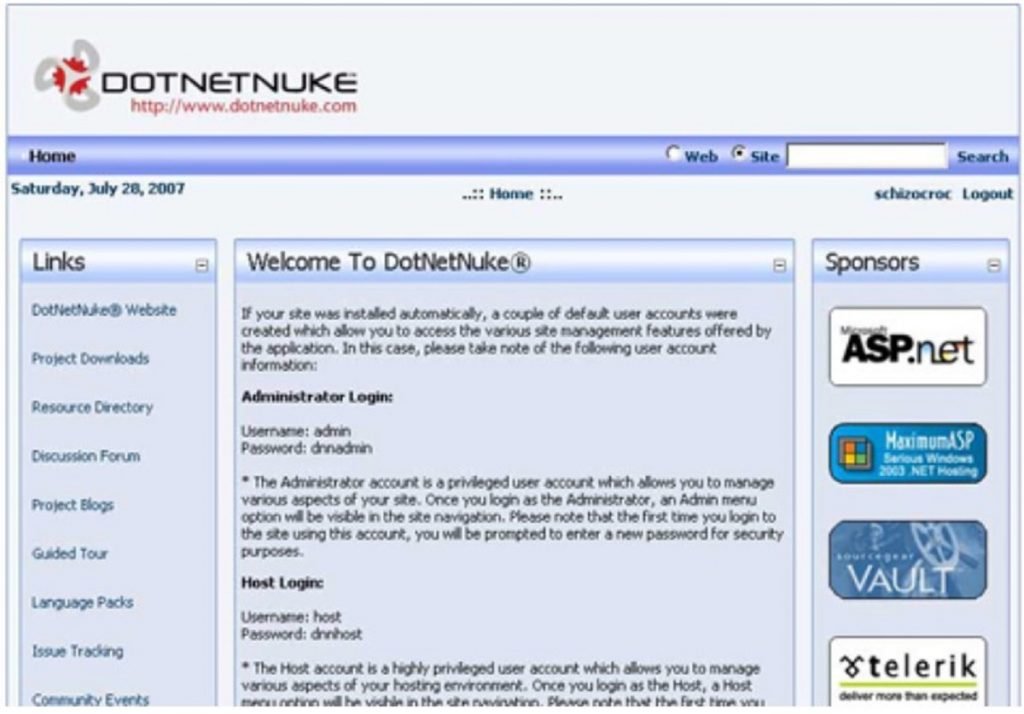 Install DNN (DotNetNuke) lewat ASP.NET web applications