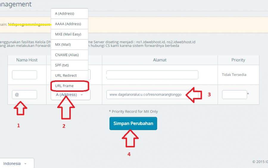 Tutorial Setting Url Forwarding