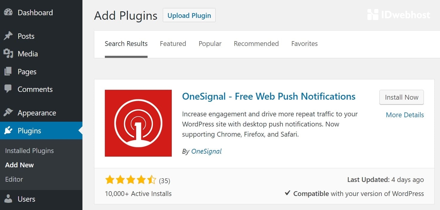 Cara Setting OneSignal WordPress Push Notifications