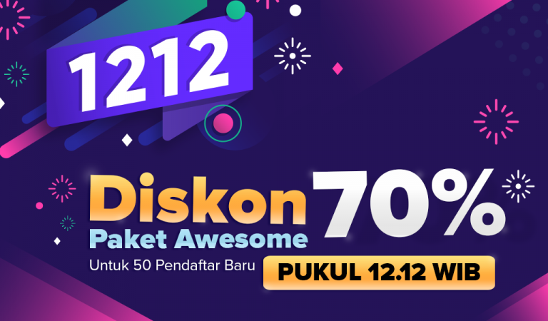 [ KUOTA TERPENUHI ] Promo 12.12 !! Diskon 70% Hosting Awesome
