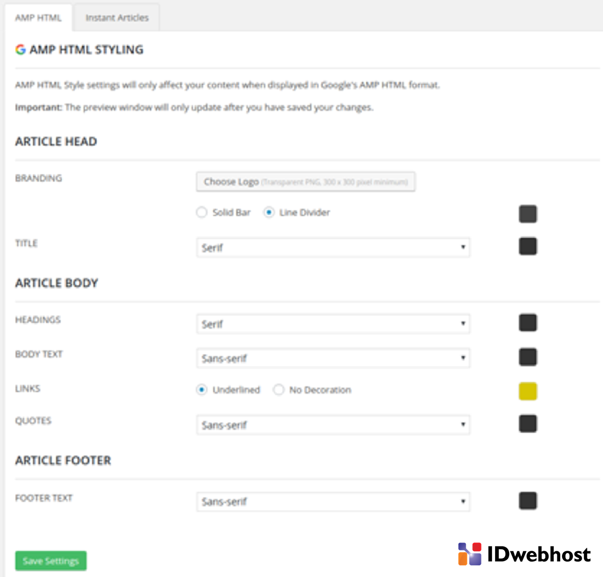 Mengaktifkan Google AMP & FB Instant Articles di WP