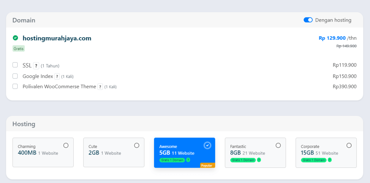 Langkah-Langkah Registrasi IDwebhost