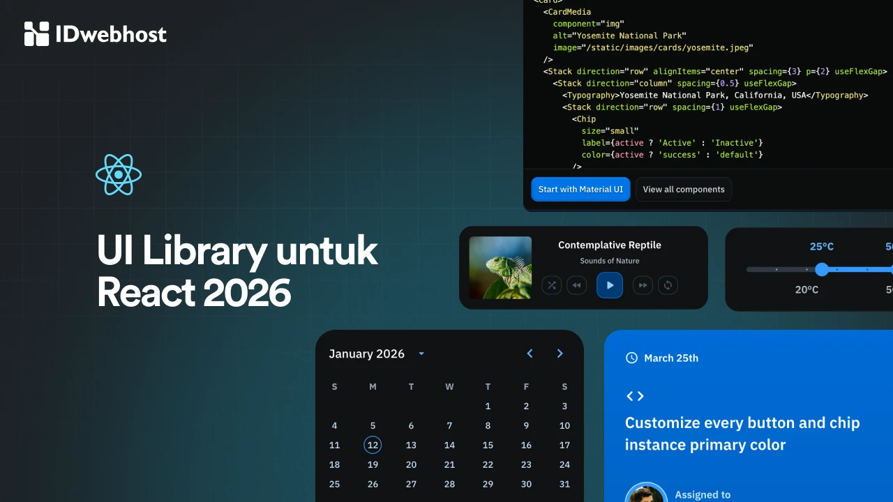 UI Library untuk React: Cari Tahu Favorit Developer di 2026