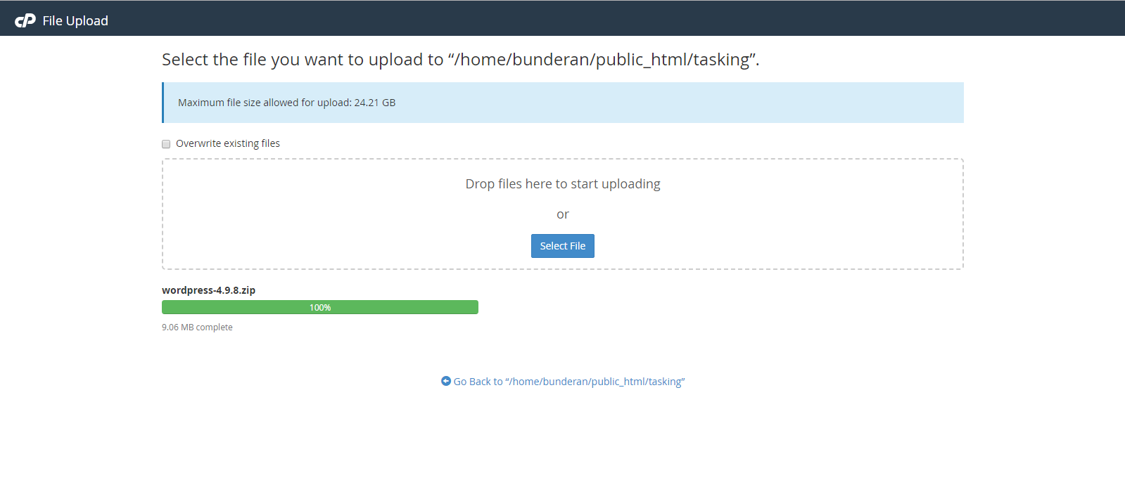 Cara Simpel Upload File melalui Cpanel
