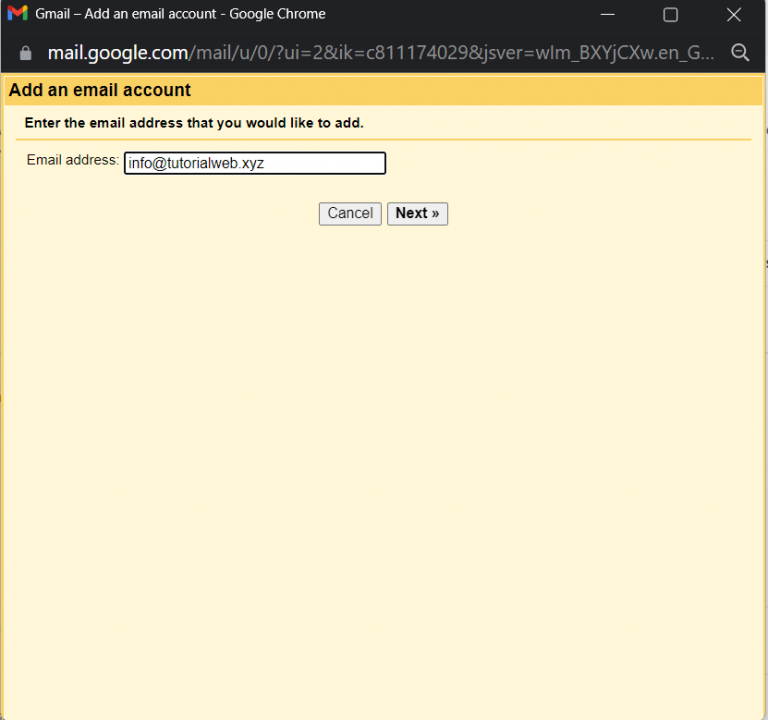Cara Menambahkan Email Webmail Pada Gmail